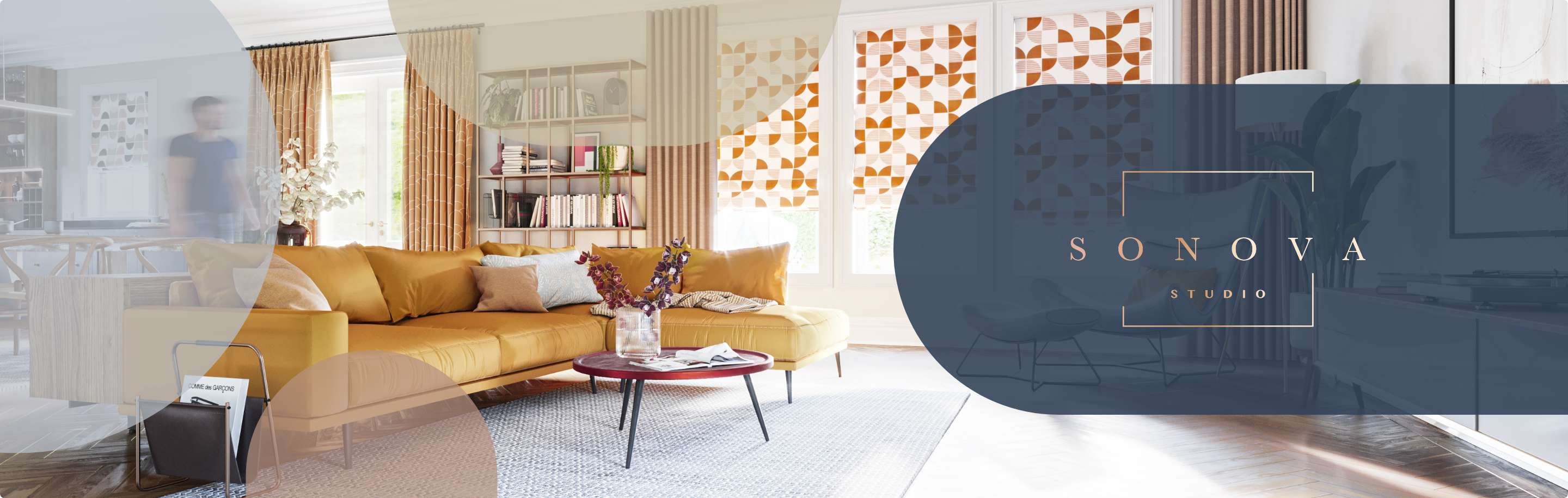 Made to Measure Sonova Studio Blinds & Curtains | Blinds Direct