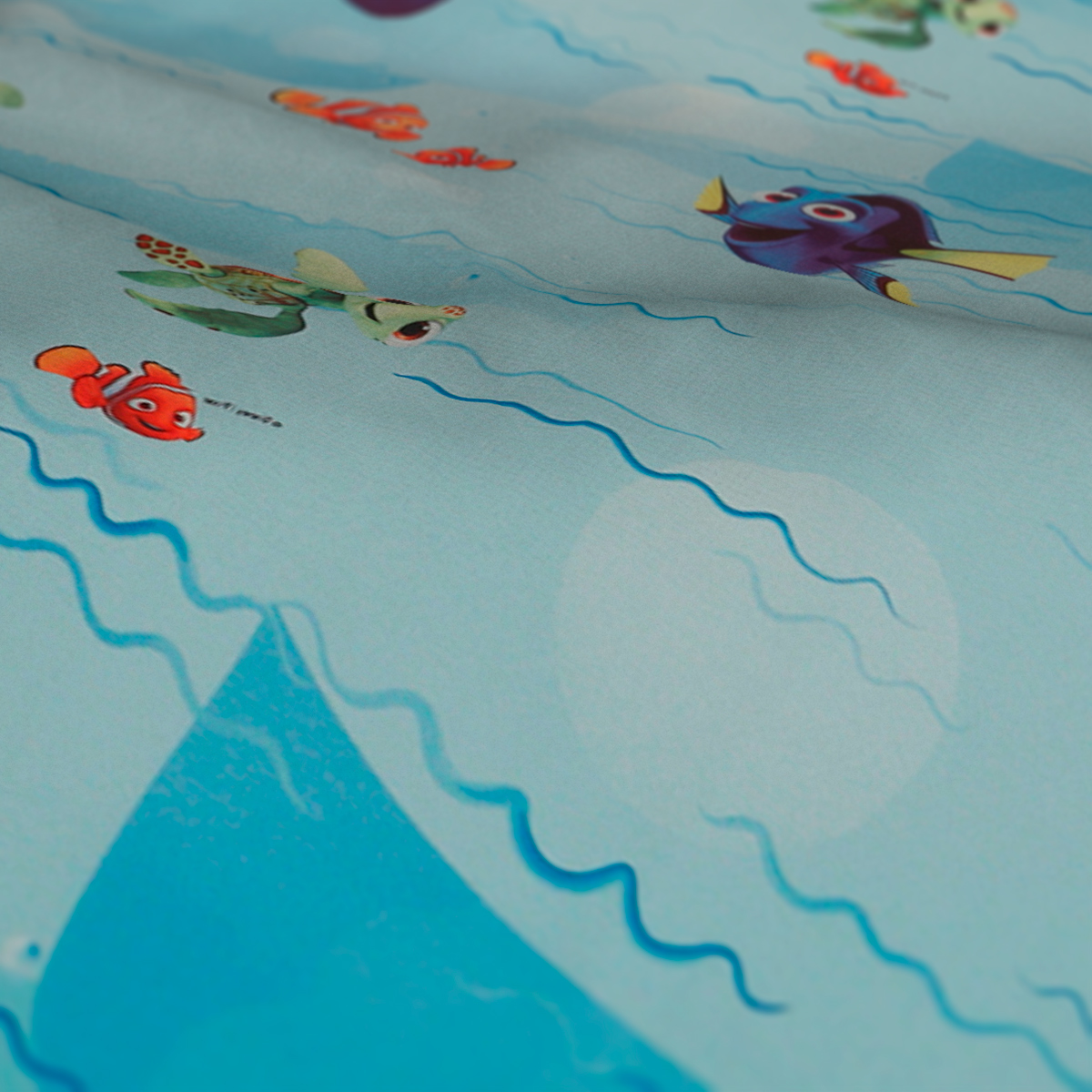 Nemo Light Blue Roman Blind | Blinds Direct