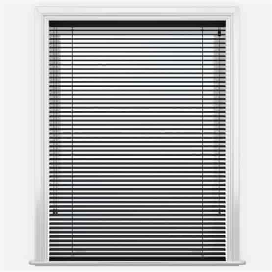 Clara Perforated Black Aluminium Venetian... | Wilsons Blinds