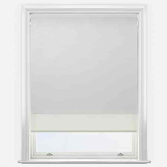 Double Roller Isla Whisper & Cream Double... | Roller Blinds Direct