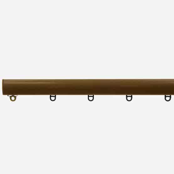 Surge Curved Antique Brass Curtain Track Curtain Track | Poles Direct