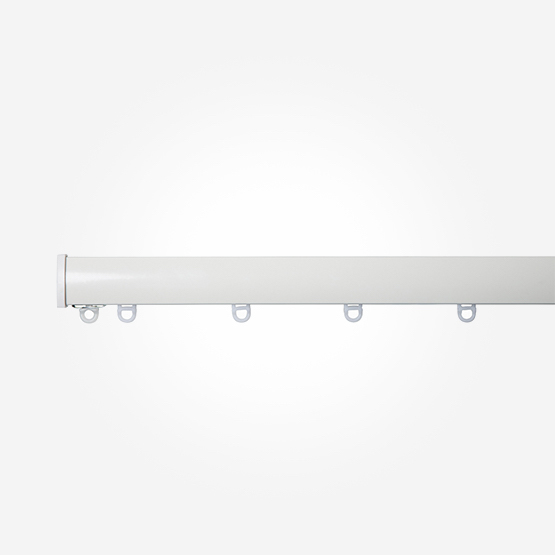 Surge Curved White Curtain Track | Blinds Direct