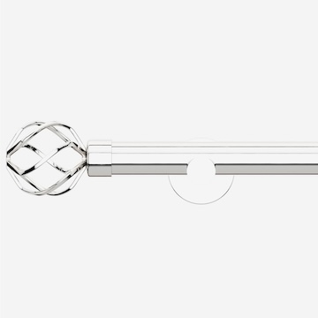 35mm Allure Signature Polished Chrome Cage Finial Eyelet Curtain Pole ...