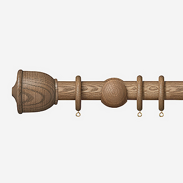 45mm Eden Sisal Urn Curtain Pole | Poles Direct