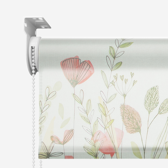 Wild Garden Poppy Roller Blind