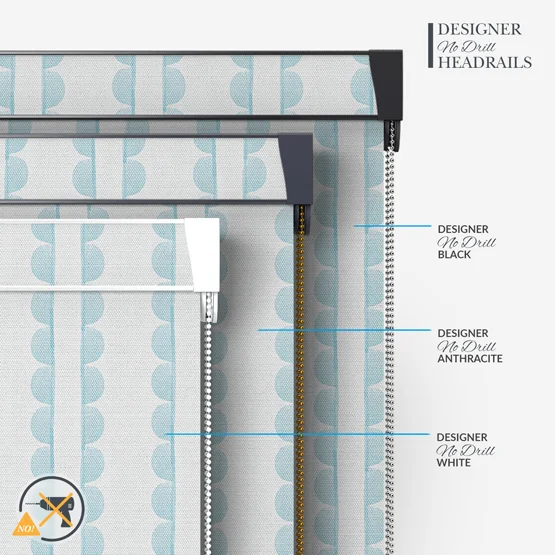Sonova Studio Al Fresco Cloudy Blue Roller Blind | Blinds Direct