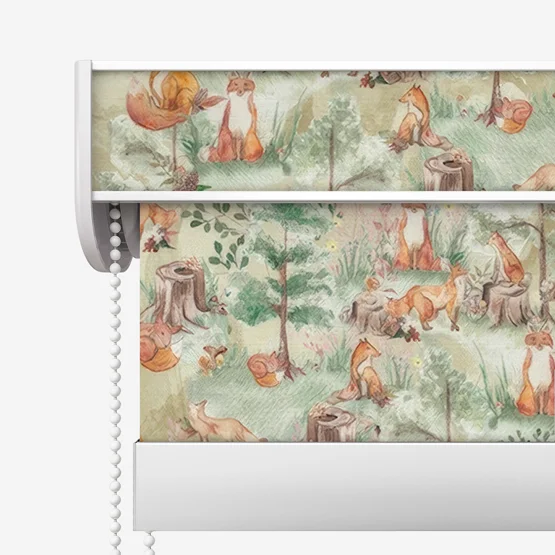 Sonova Studio Enchanted Fox Natural Roller Blind | Blinds Direct