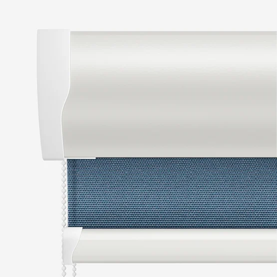 Deluxe Plain Azure Roller Blind | Blinds Direct