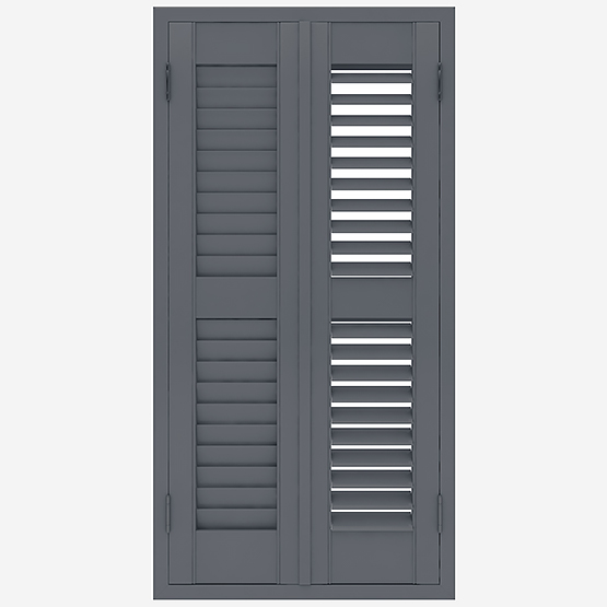 Premier Dark Grey Shutter | Blinds Direct