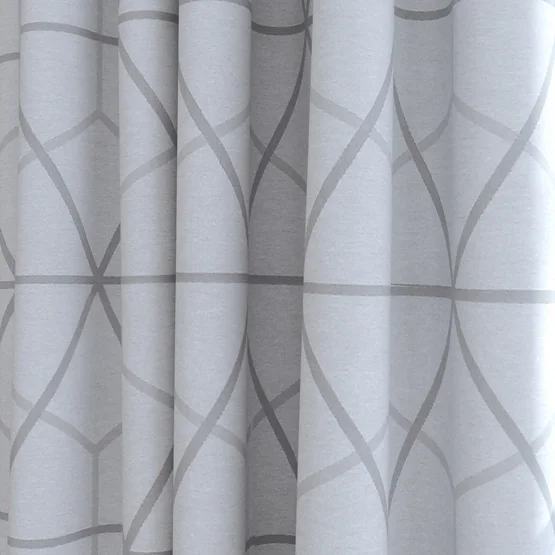 Riga Silver Curtain | Blinds Direct