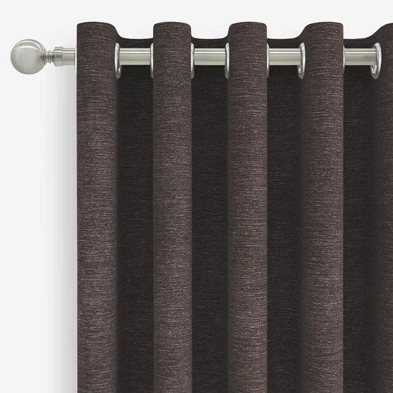 Milan Ash Brown Curtain | Blinds Direct