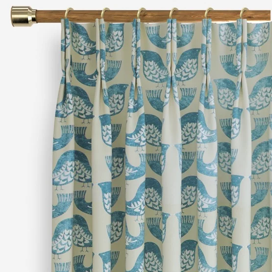 Scandi Birds Capri Curtain | Blinds Direct
