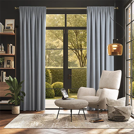 Milan Silver Curtain | Blinds Direct