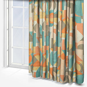 Geometrica Mandarin Curtain | Blinds Direct Ireland