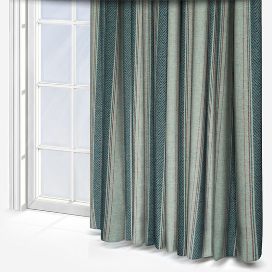MOON Regency Silver Aqua Curtain | Wilsons Blinds