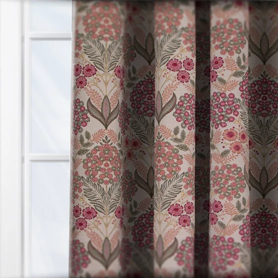 Wilmington Raspberry Curtain | Blinds Direct