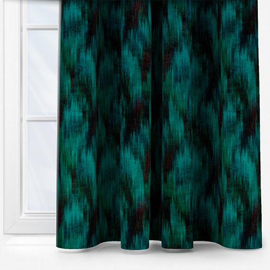 Bargello Jade Curtain | Blinds Direct
