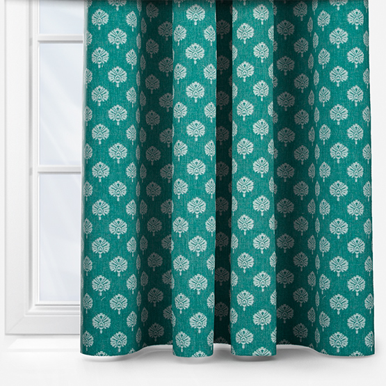 Segoa Sea Green Curtain | Blinds Direct