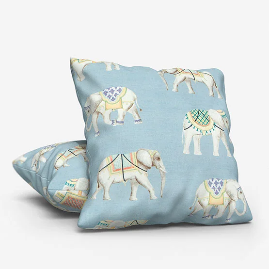 Taj Ashley Blue Cushion | Blinds Direct