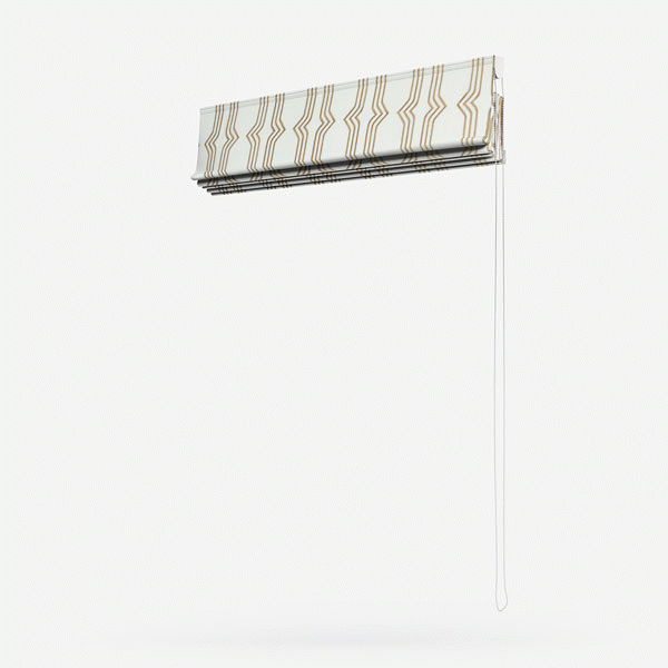 Camengo New Eastside Voile Bronze Roman Blind | Blinds Direct