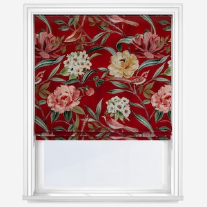 Shangri La Rosso Roman Blind | Blinds Direct