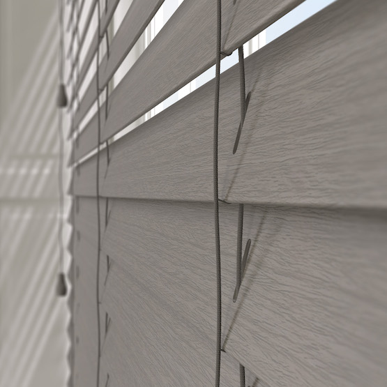 Grey Faux Wooden Blinds | 70% Off