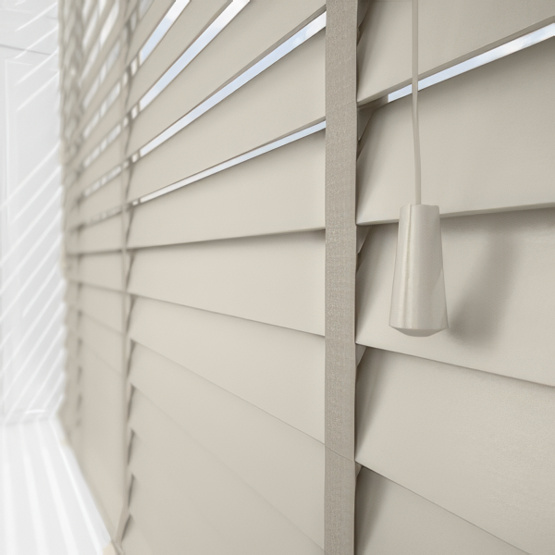 Shop Top Quality Cream Ladder Tapes Wooden Blinds | Blinds Direct