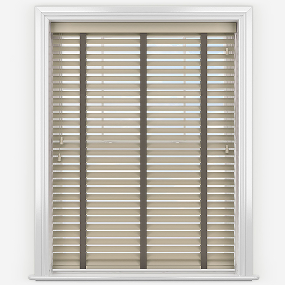 Opulence Pebble with Stealth Tapes Wooden Venetian Blind | Blinds Direct