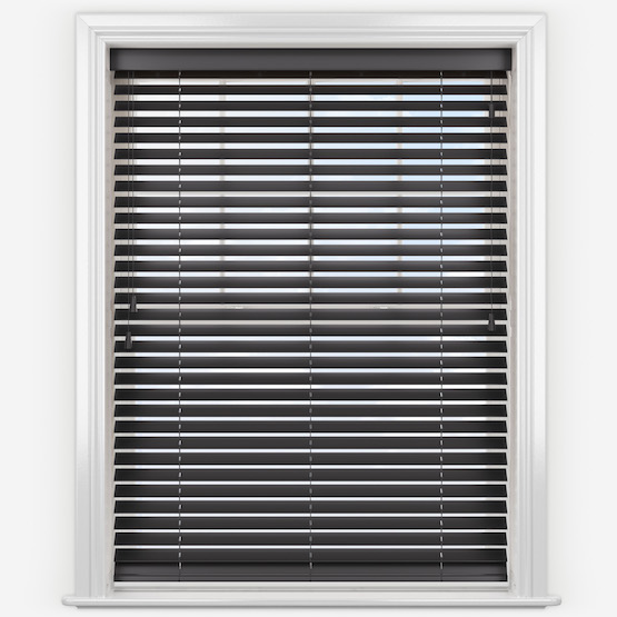 Opulence Black Wooden Venetian Blind | Blinds Direct