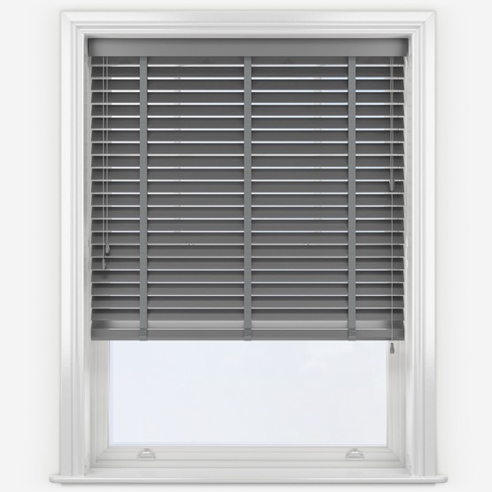 dark grey shutter blinds