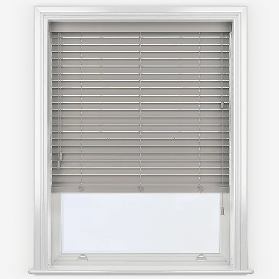 Hikari Bamboo Brushed Cloud Wooden Venetian Blind | Blinds Direct