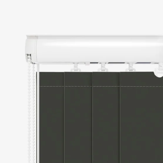 Deluxe Plain Shadow Grey Vertical Blind | Blinds Direct