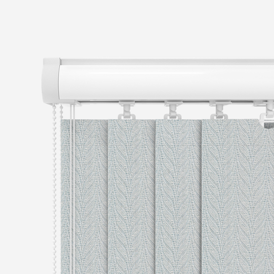 Herringbone Mist Vertical Blind | Blinds Direct