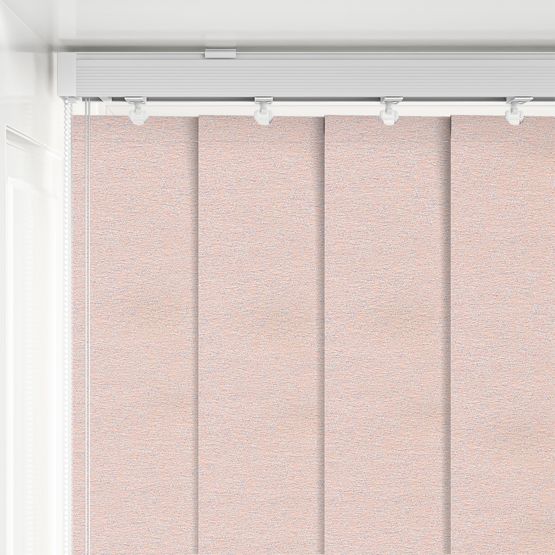Glimpse Blush Vertical Blind | Blinds Direct