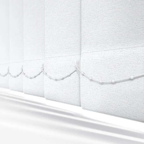 Glimpse Snow Vertical Blind Replacement Slats | Blinds Direct