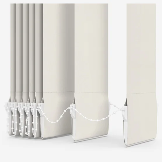 Supreme Blackout Pale Ecru Vertical Blind Replacement Slats | Blinds Direct