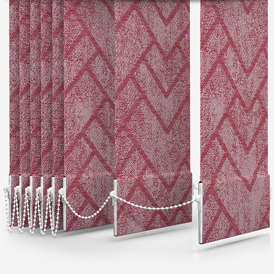 Isabelle Ruby Vertical Blind | Blinds Direct
