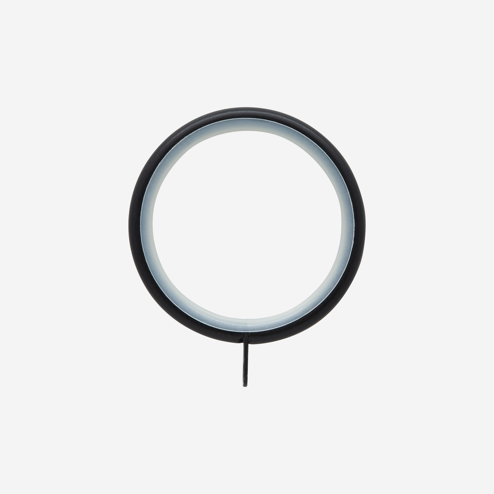28mm Allure Rings Matt Black Curtain Pole Accessory | Blinds Direct