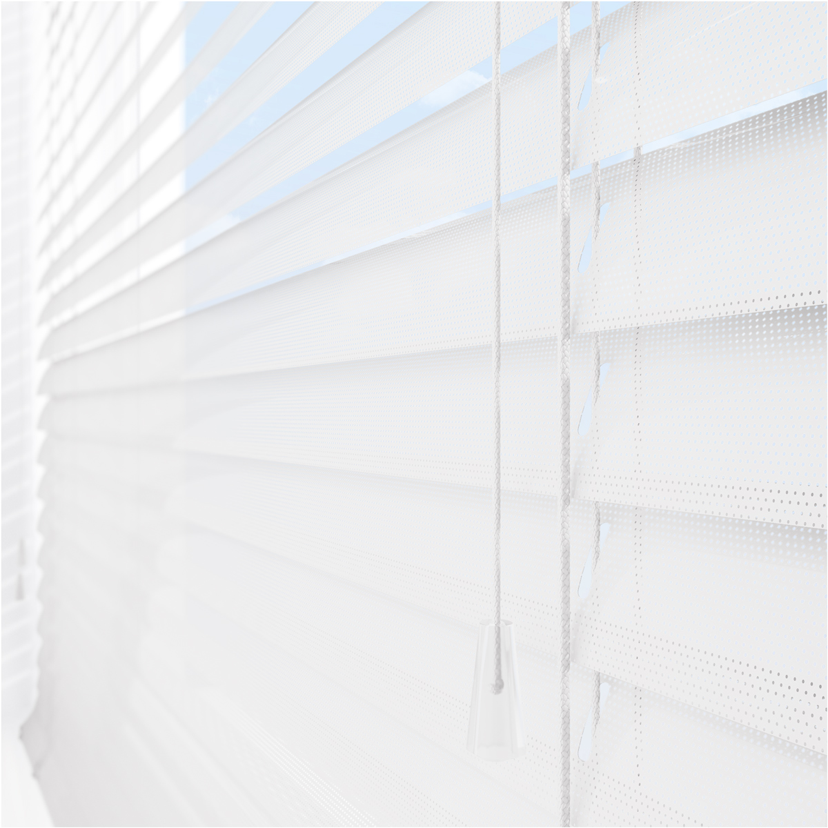 Verta Perforated Halo Aluminium Venetian Blind | Blinds Direct