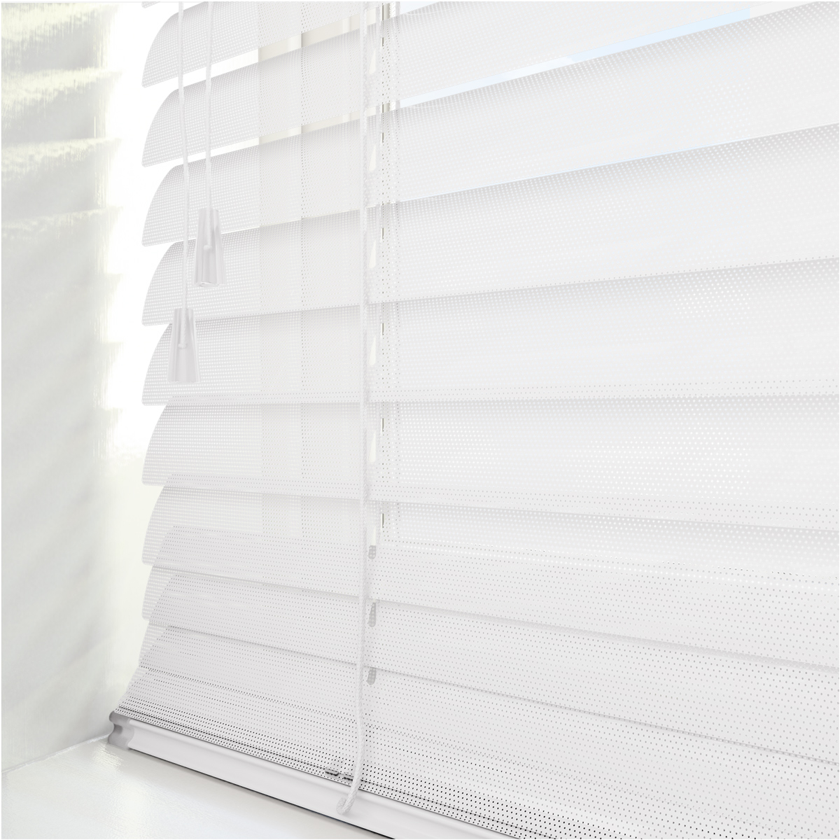 Verta Perforated Halo Aluminium Venetian Blind | Blinds Direct