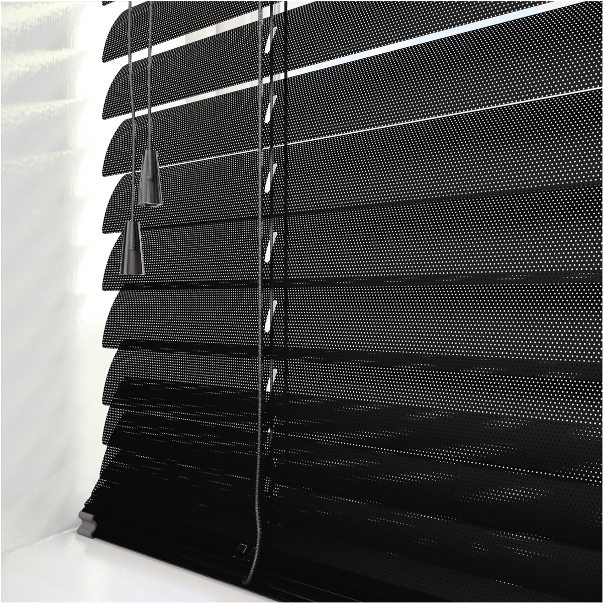 Verta Perforated Solstice Aluminium Venetian Blind | Blinds Direct