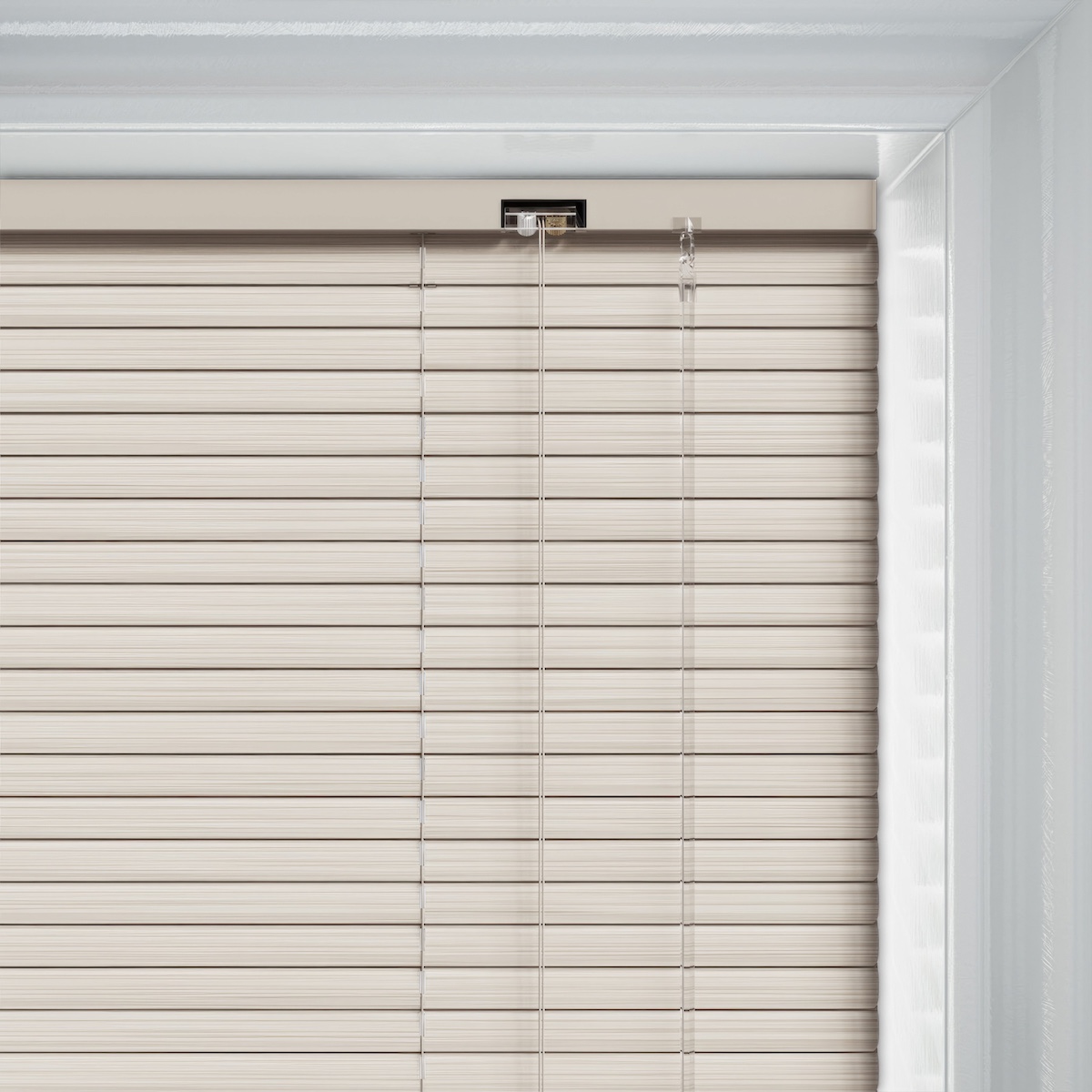 Vigor Mono Biscuit Aluminium Venetian Blind | Blinds Direct