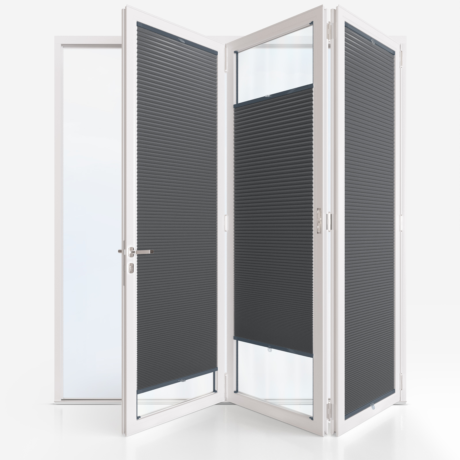 ThermoCell Anthracite Easy Stick Honeycomb Blind | Blinds Direct