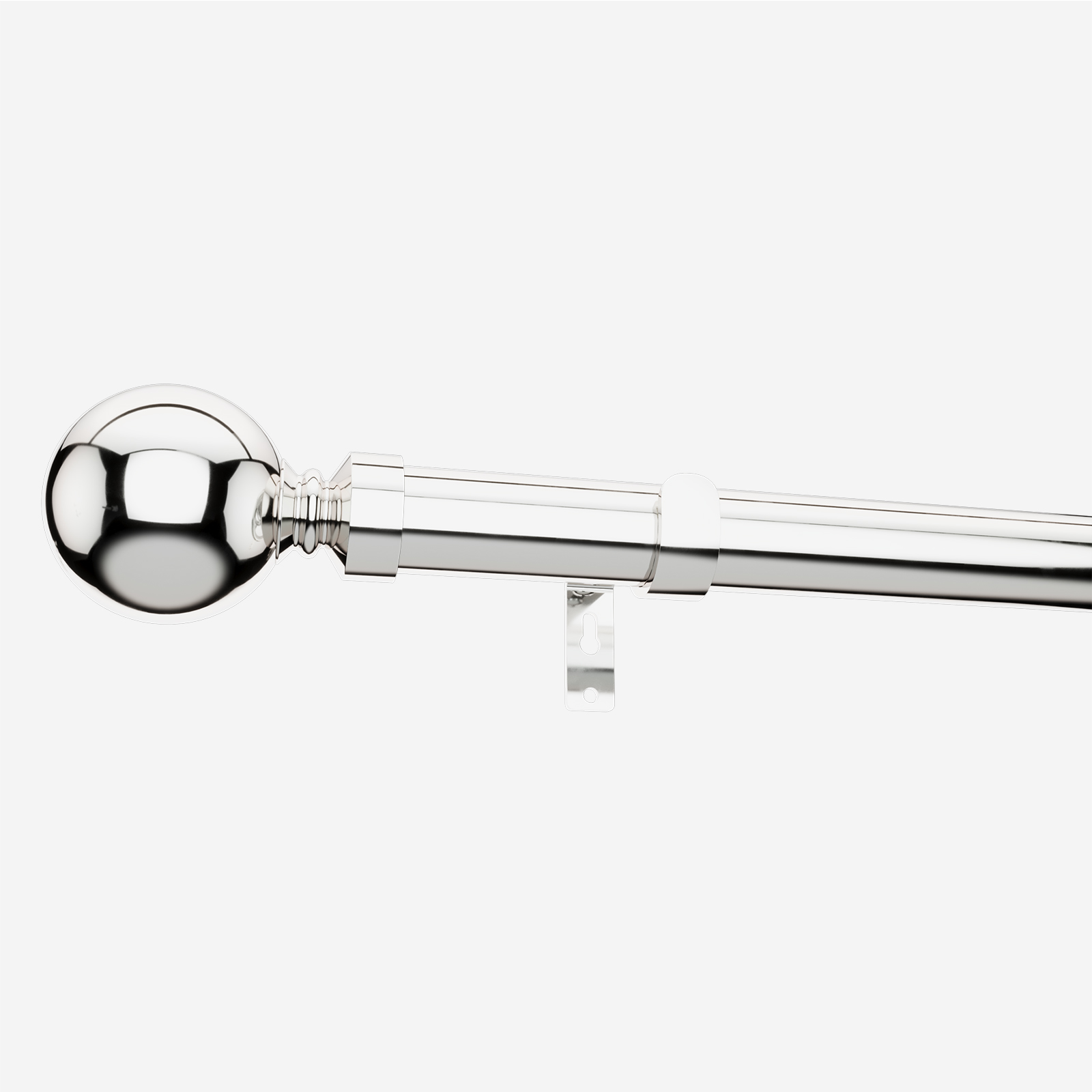 28mm Allure Classic Polished Chrome Ball Eyelet Curtain Pole | Blinds ...