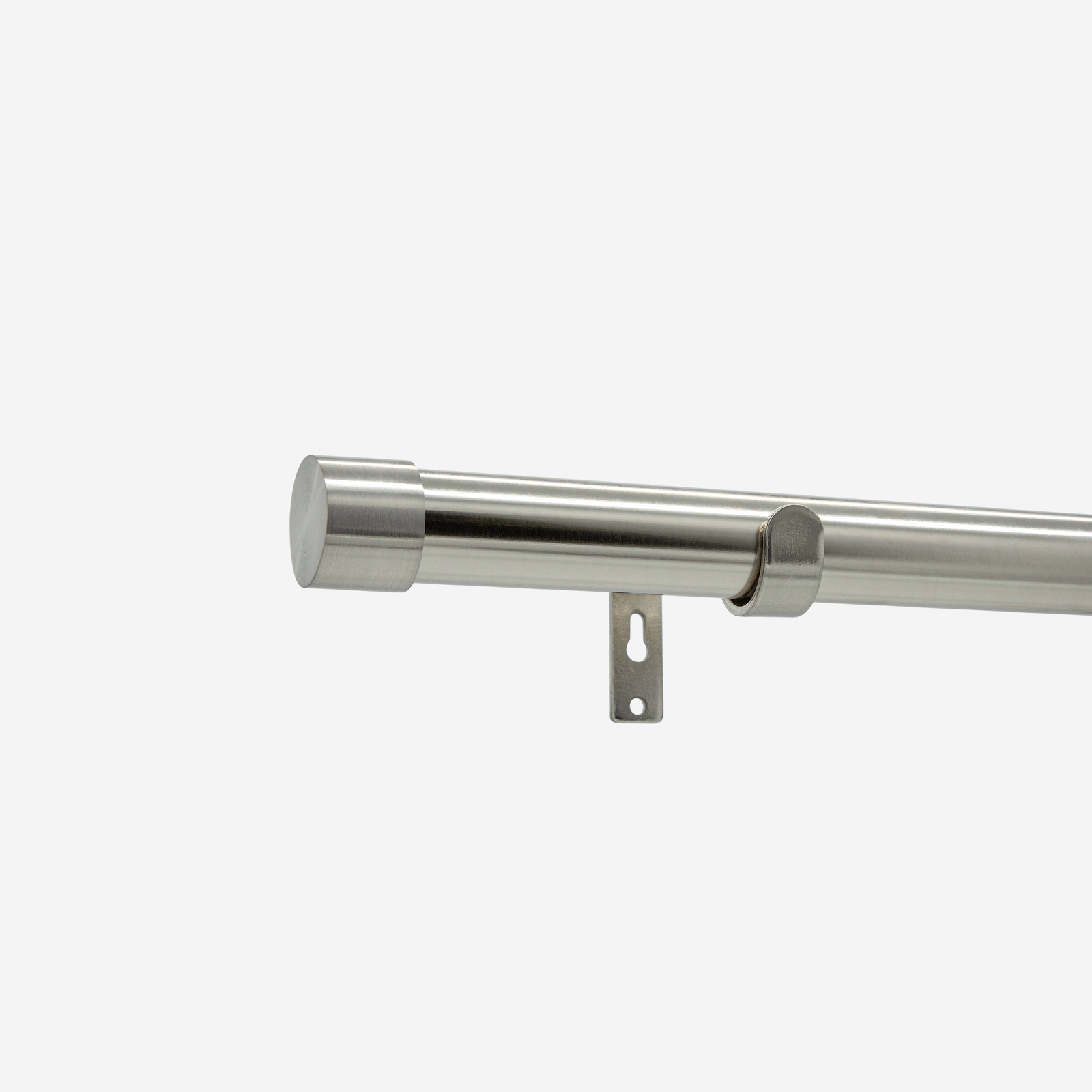 28mm Allure Classic Stainless Steel End Cap Eyelet Bay Window Curtain ...