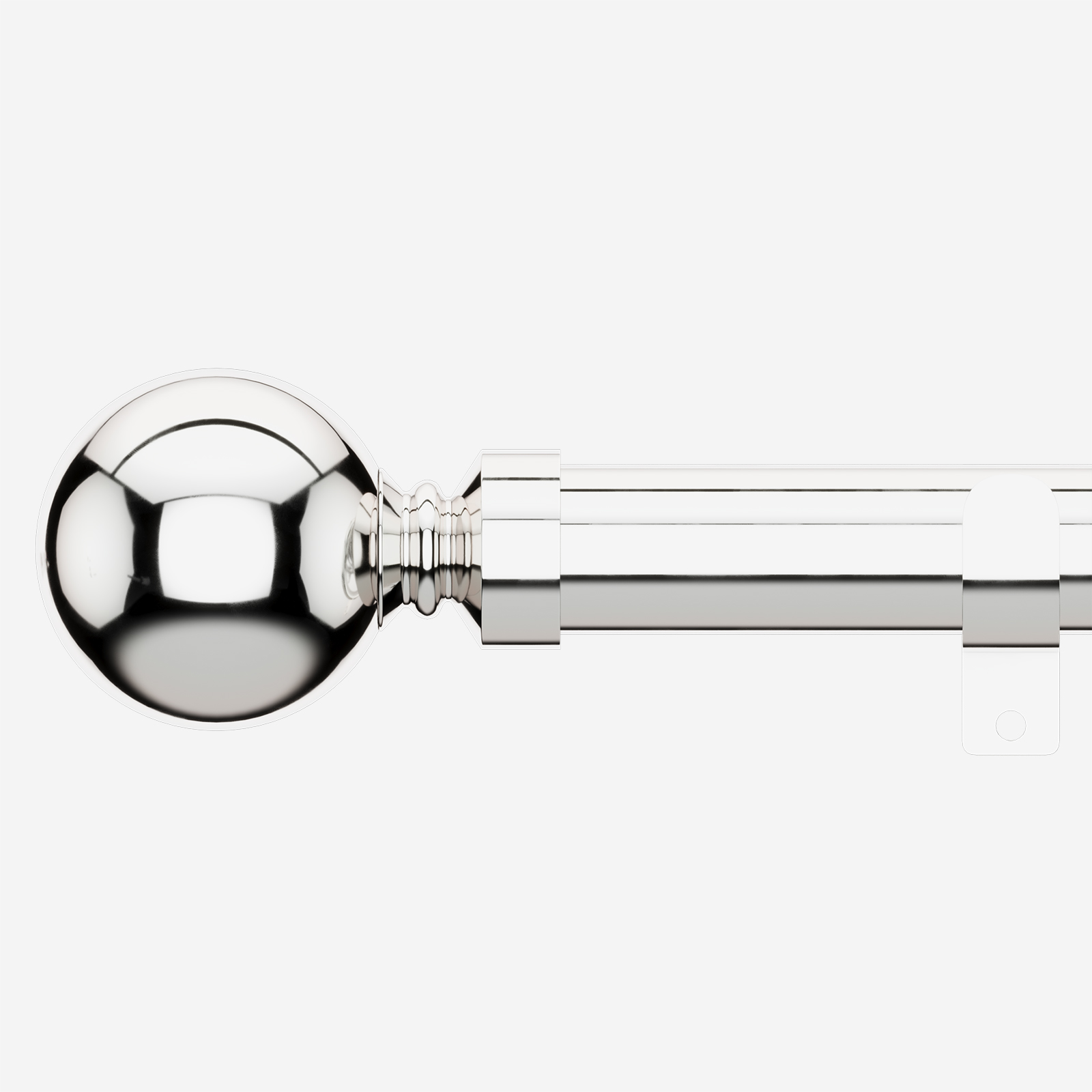 28mm Allure Classic Polished Chrome Ball Eyelet Curtain Pole | Blinds ...