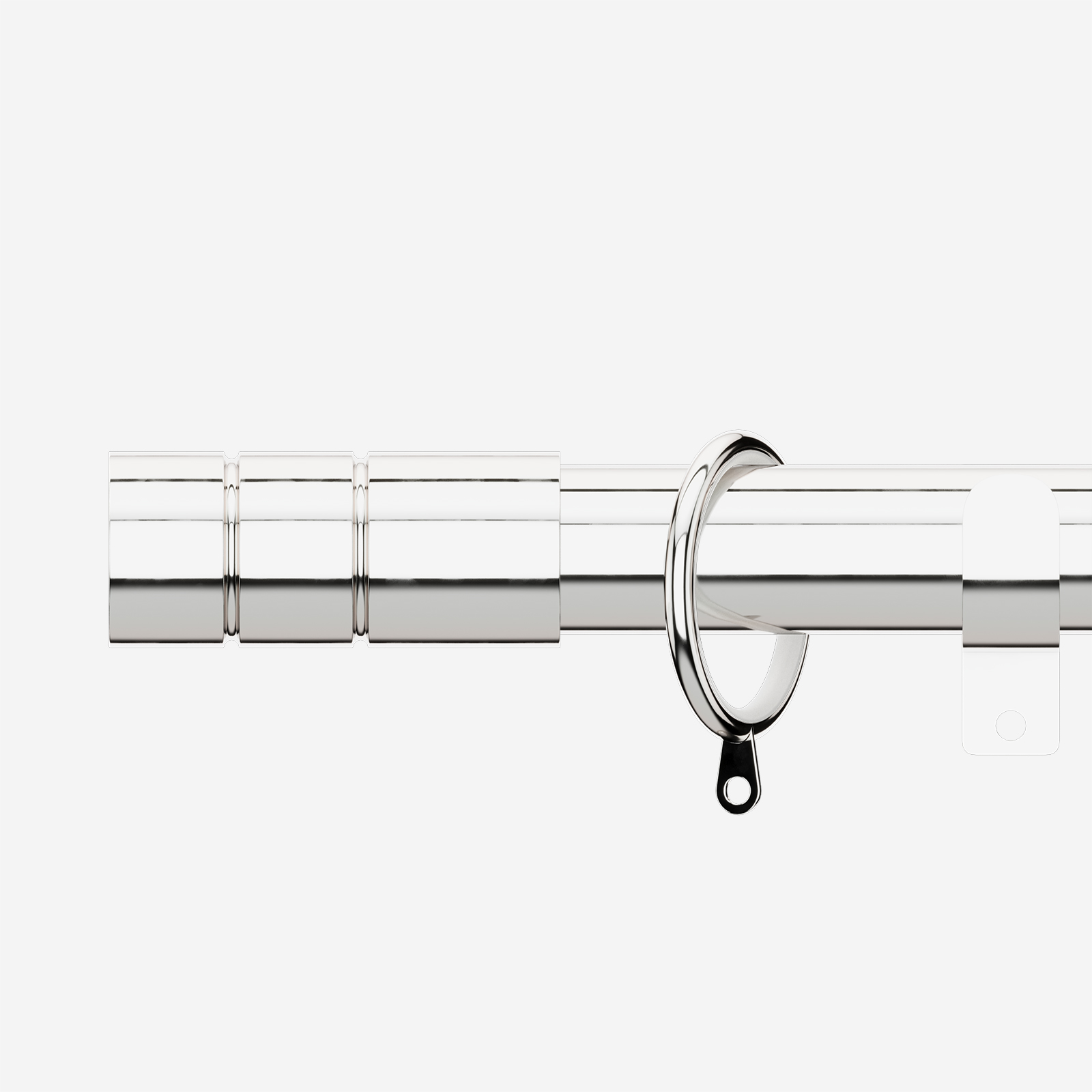 28mm Allure Classic Polished Chrome Barrel Bay Window Curtain Pole ...