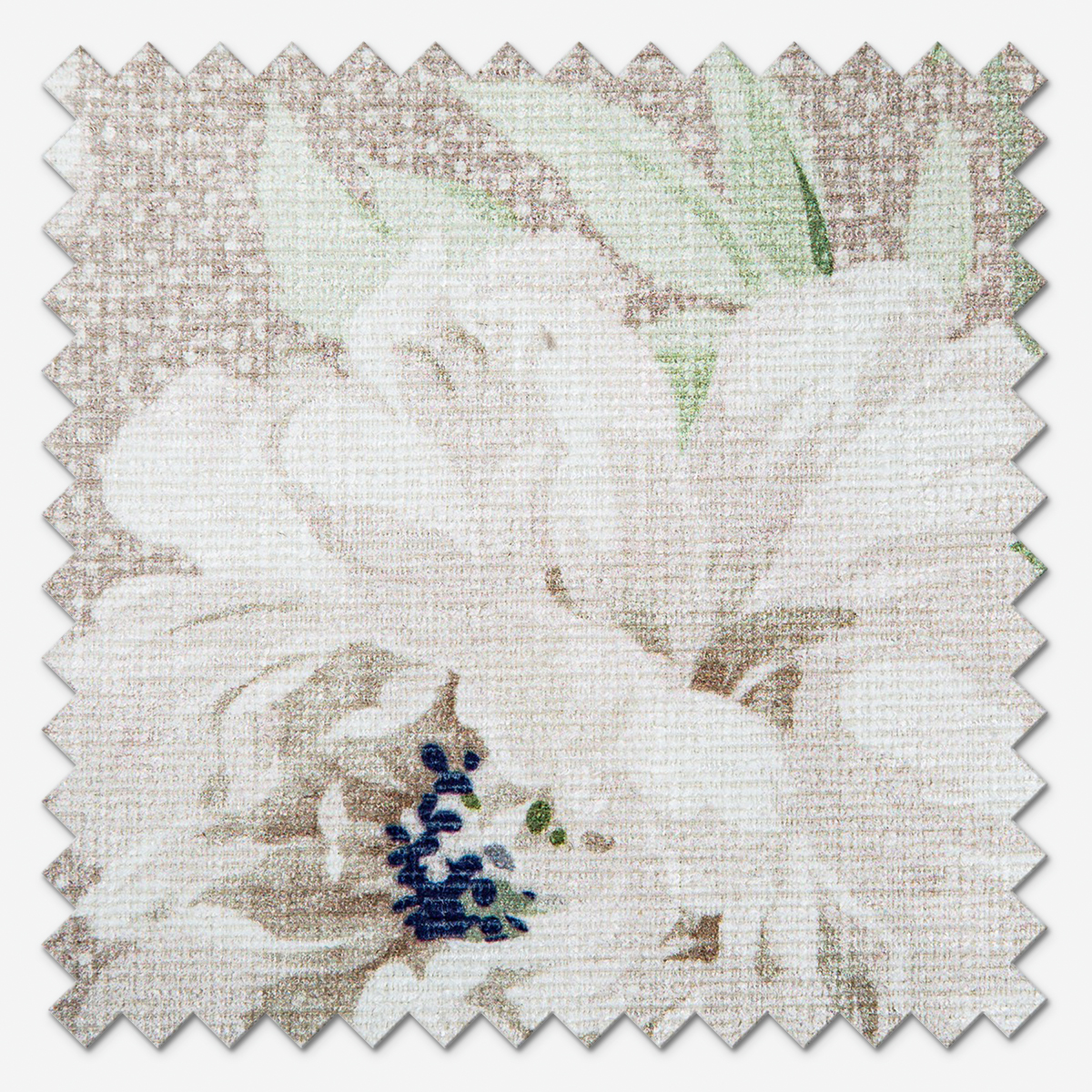 Sanderson Adele Floral Chenille Rose Pencil Pleat Ready Made Curtain ...