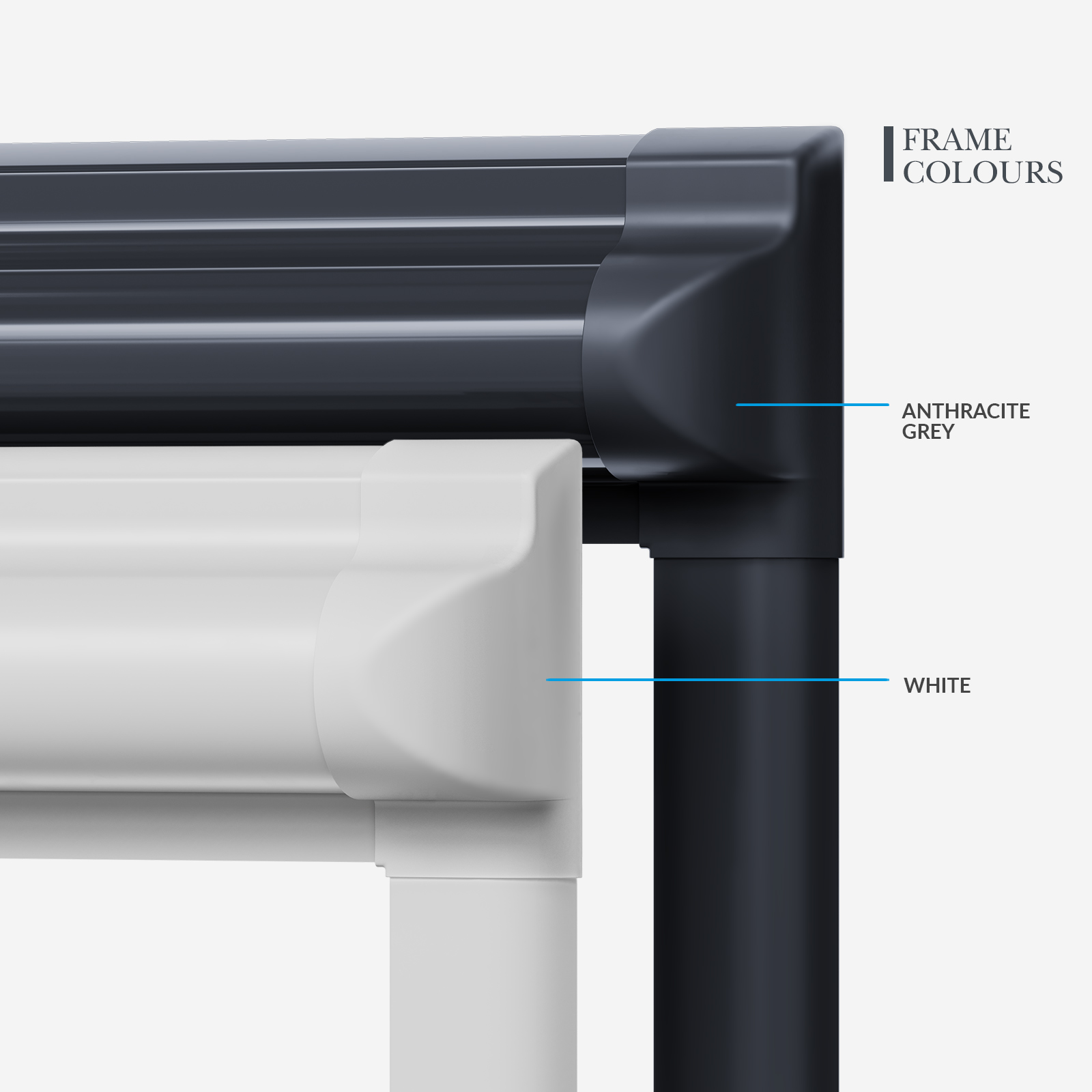 Hanson Graphite Perfect Fit® Roller Blind | Blinds Direct