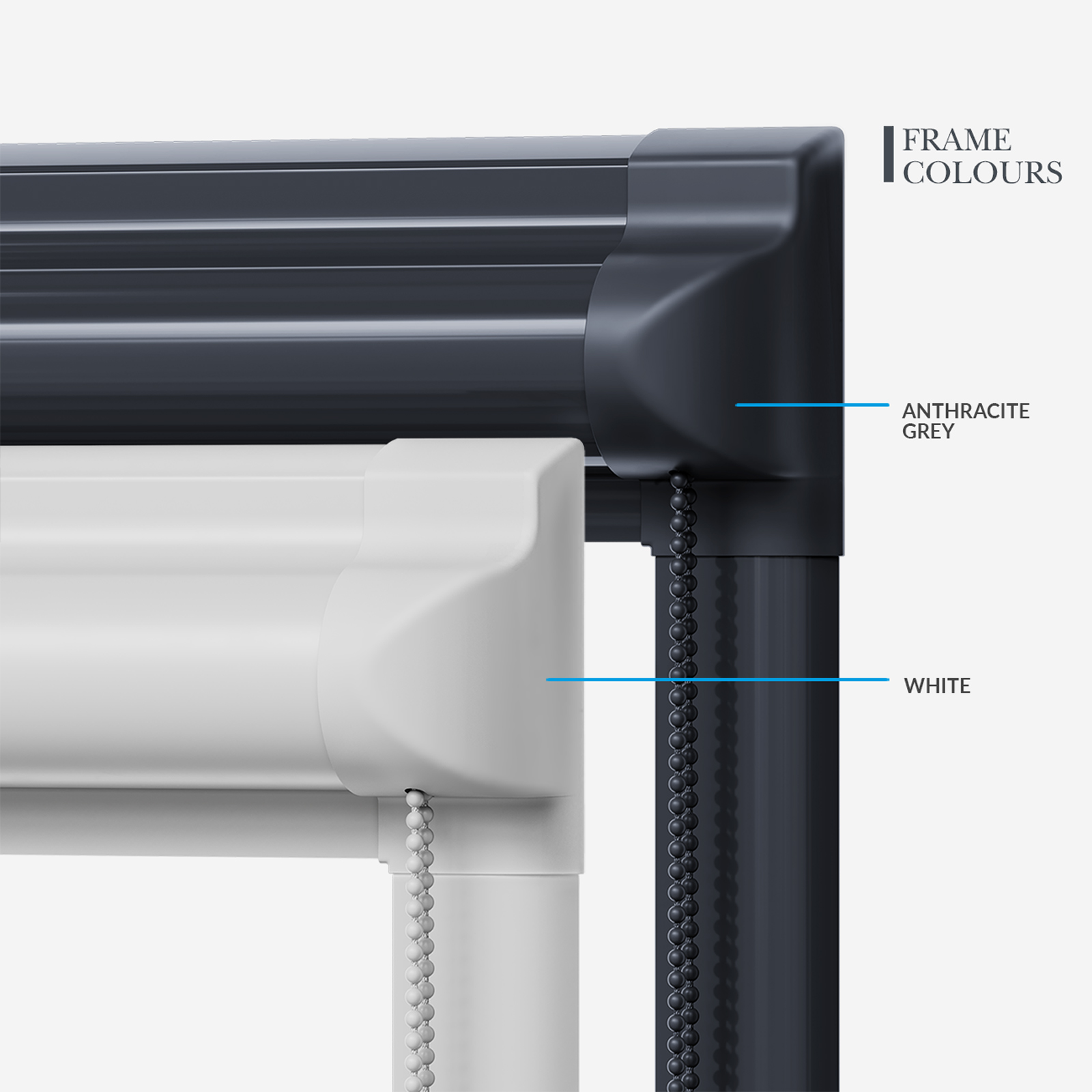 Origin Blackout Grey Perfect Fit® Roller Blind | Blinds Direct